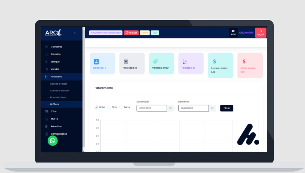 ARC Gestão ERP - Host Arena